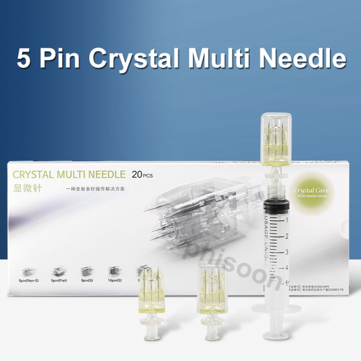 5Pin crystal Multi needle Hydrolifting Needle For EZ Vacuum Mesotherapy ...