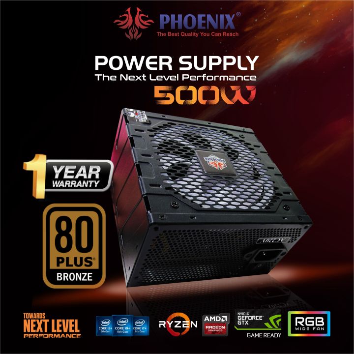 Power Supply (PSU) Phoenix PH 500W 80+ BRONZE | Lazada Indonesia