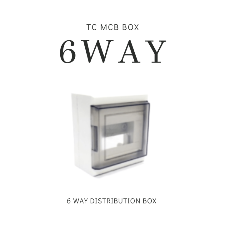 6 Way MCB Box TC Distribution Box Kotak MCB | Lazada