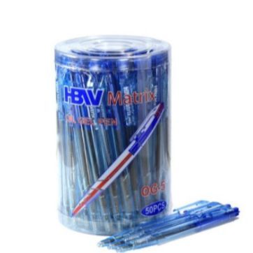 HBW Matrix Oil Gel Pen Black Blue Red Ballpen 50pcs School | Lazada PH