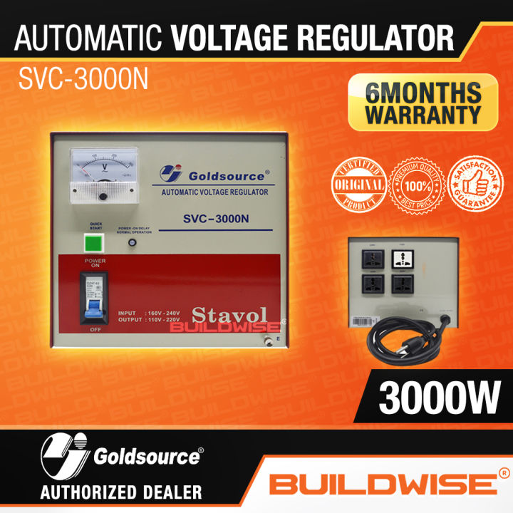 Goldsource SVC-3000N AVR Power Supply 3000 Watts / 3000W Automatic ...