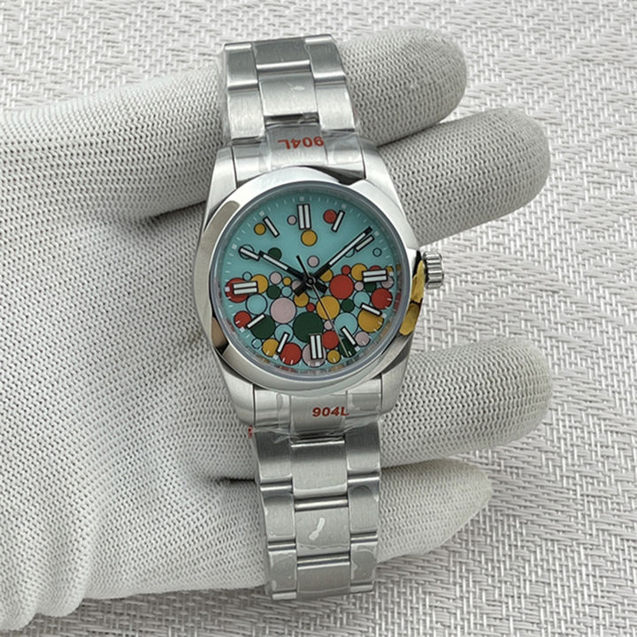 36mm Color Bubble Mechanical Watch Sapphire Glass Waterproof Watch with ...