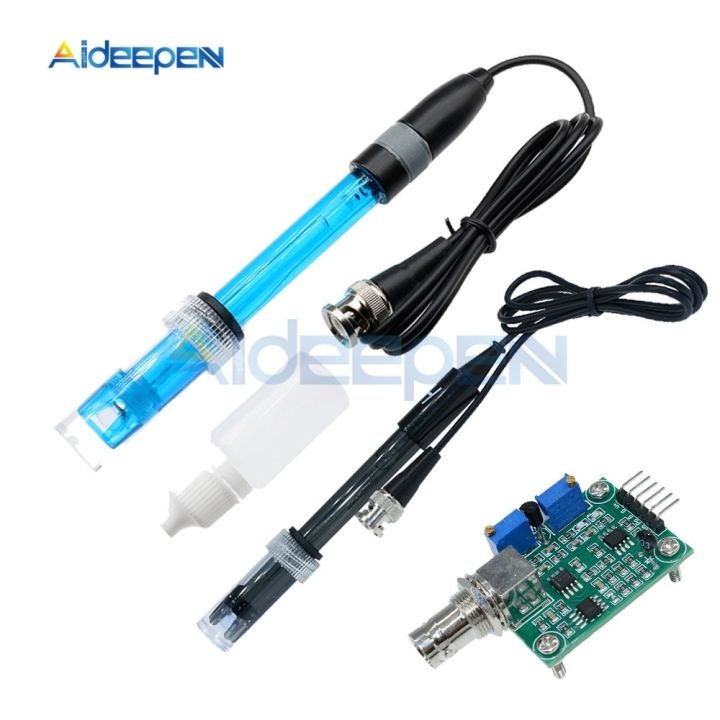 ☁ Liquid Ph 0 14 Value Detection Regulator Sensor Module Monitoring Control Board Meter Tester