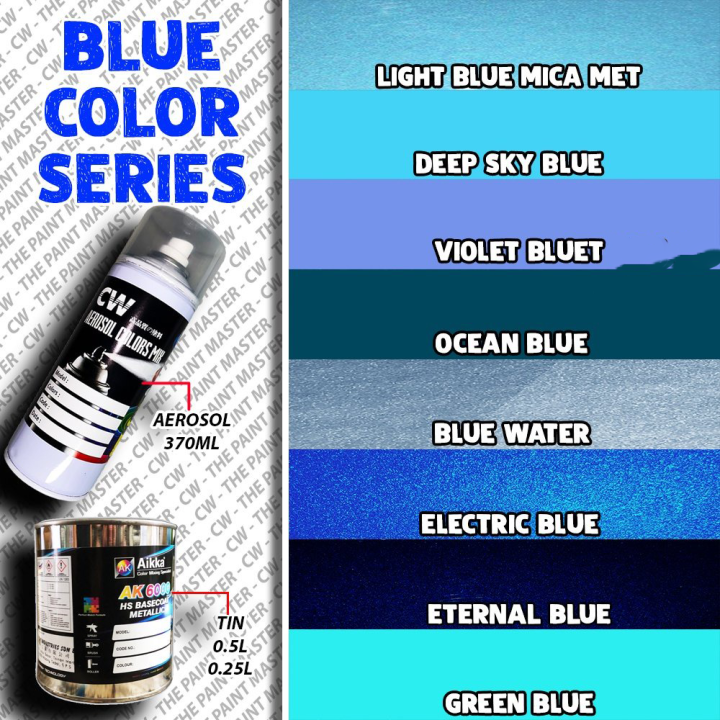 Blue Color Kaler Biru Bancuh 2k Quality - Crystal Metallic Matte Glossy ...