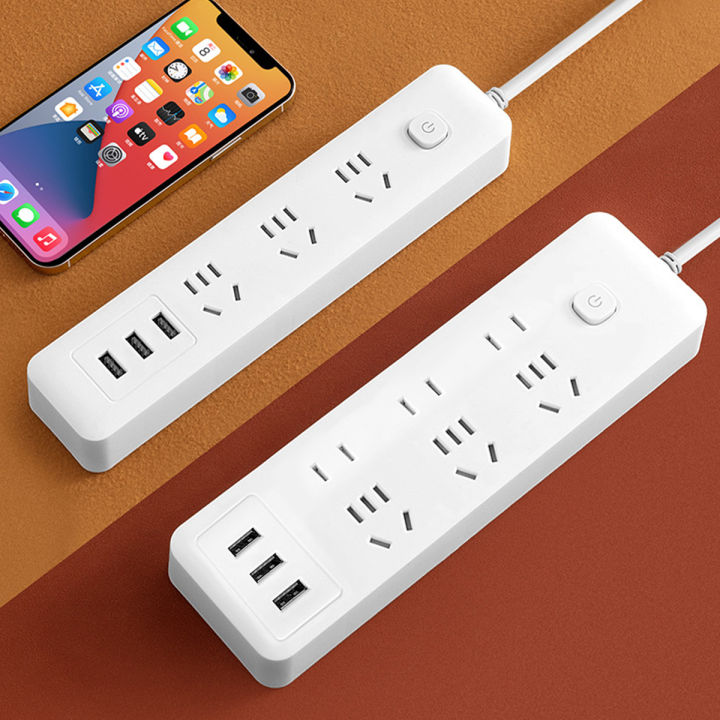 Multi Function Socket Plug Universal Socket Power Strip Independent Switch Charger Adapter