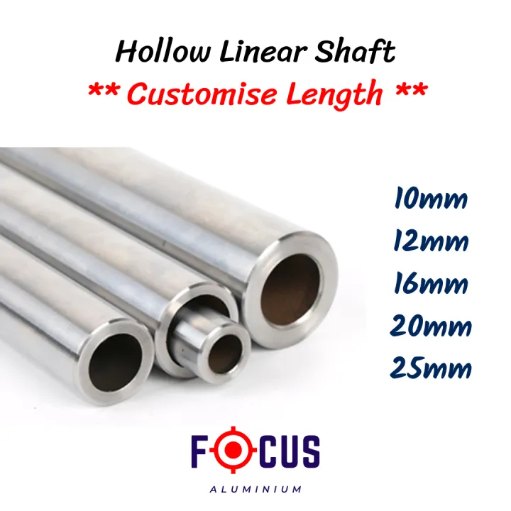 🇲🇾 Hollow Linear Shaft Rod Harden Chromed Linear Motion Shaft Rod Cnc ...