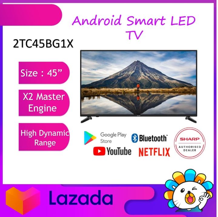 * 2021 LATEST MODEL * Sharp AQUOS 45 " Full HD Android TV / Smart TV ...