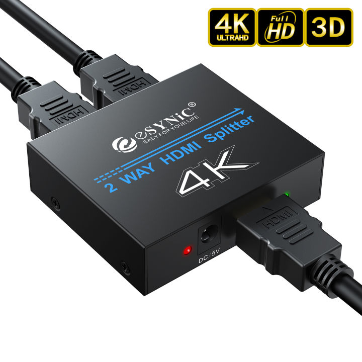HDMI Splitter 2 Way HDMI Splitter 1080P Full HD 1 in 2 out HDMI ...