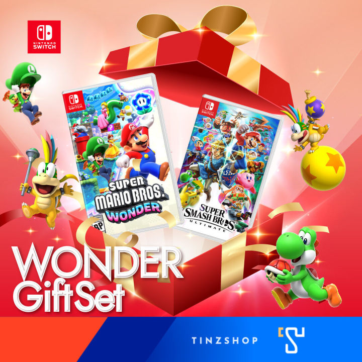 Nintendo Switch Game Set : Mario Wonder Gift Set 2024 > จับคู่ เกมมาริ ...