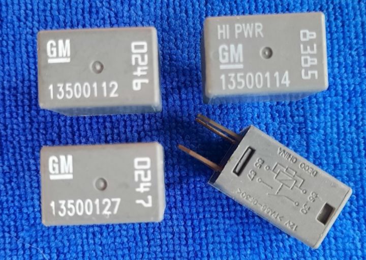 Automotive Relay 4 Pin 5-Pack GM 13500114 High Power 4-Pin Relays – 4 ...