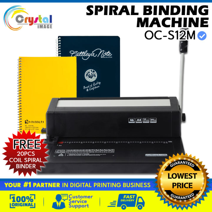 Officom OC-S12M 46 Holes A4 Size Heavy Duty Binder Spiral Binding ...