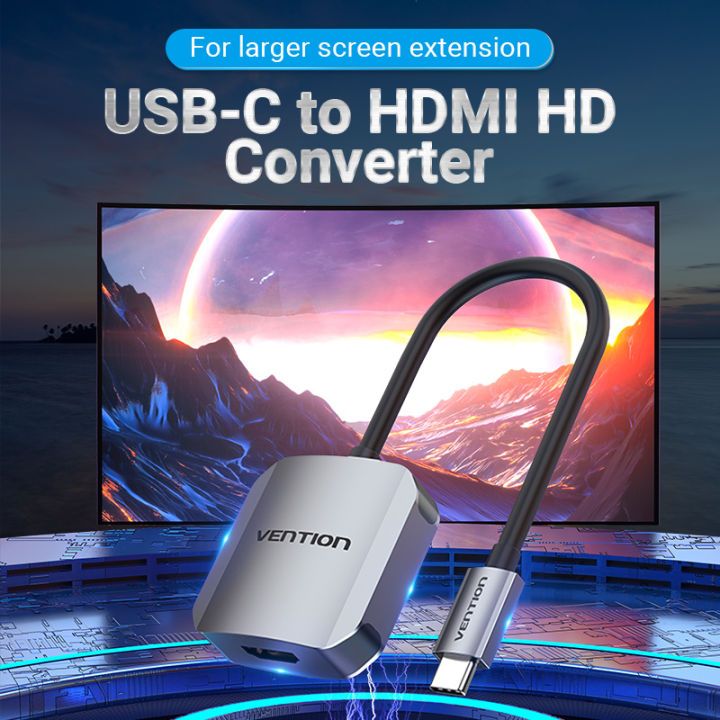 Vention USB C to HDMI Adapter Thunderbolt Type C to HDMI Cord Support ...