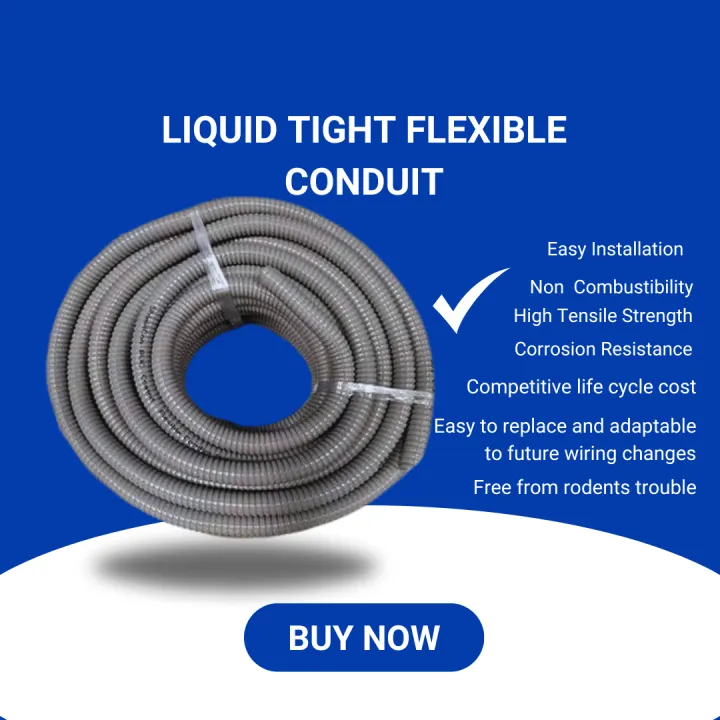 Original Liquidtight Flexible Conduit 50 Meters, 1/2", 3/4", 1" Soft ...