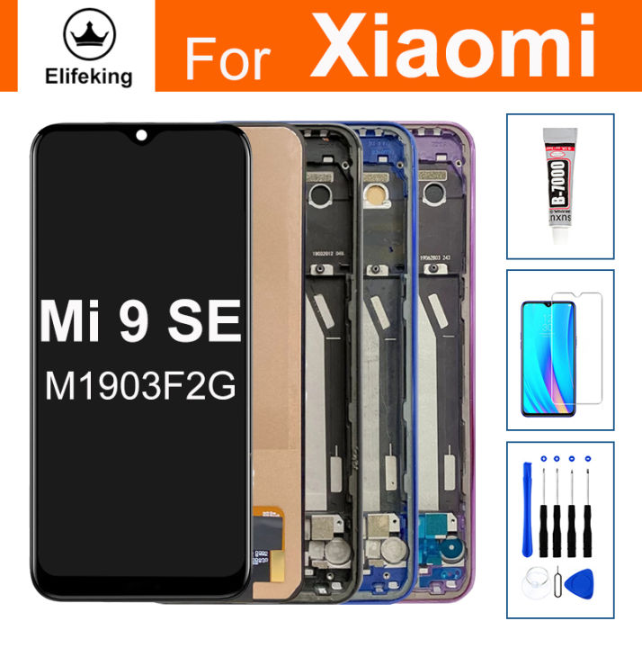 อะไหล่ชิ้นส่วนจอสัมผัสแอลซีดีของเครื่องแปลงดิจิทัล Xiaomi Mi 9 SE ...