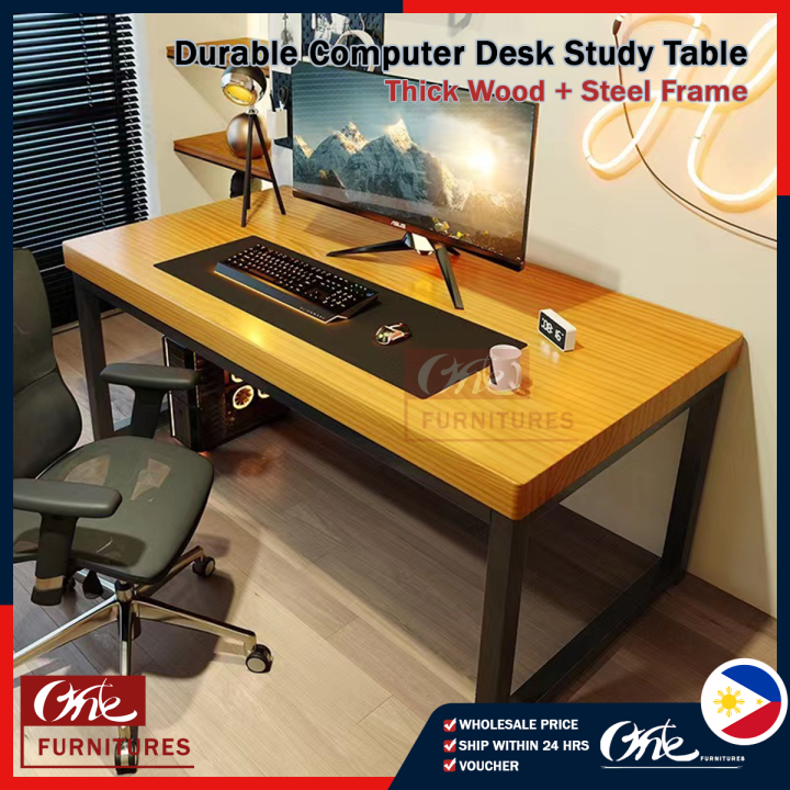 140cm Large Desktop Table Computer Desk Home Study Table Office Desk ...