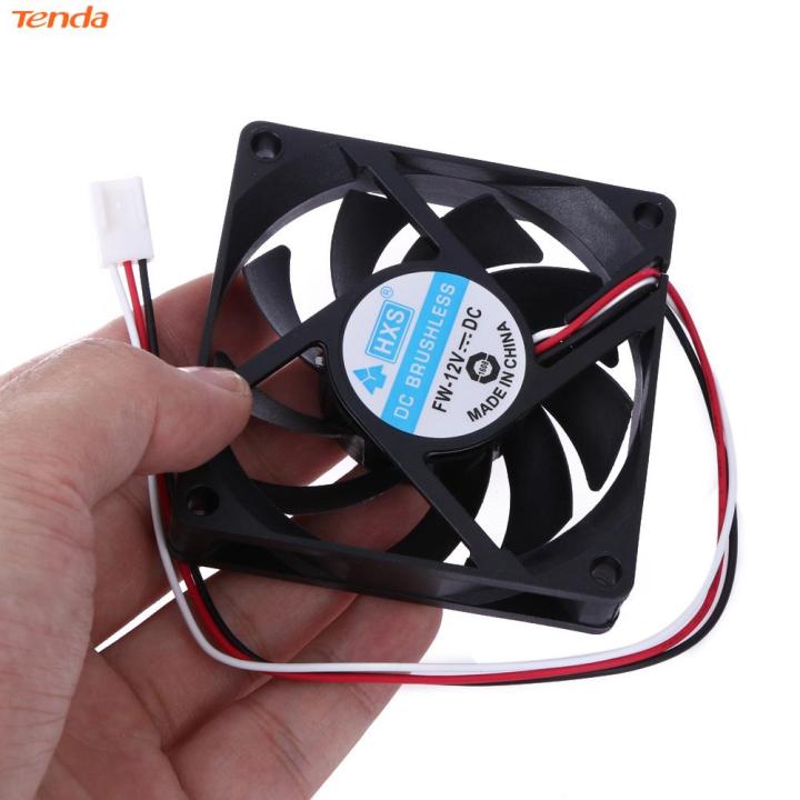 Portable Computer Case Cooler 12V 7cm 70mm PC CPU Cooling Cooler Fan ...