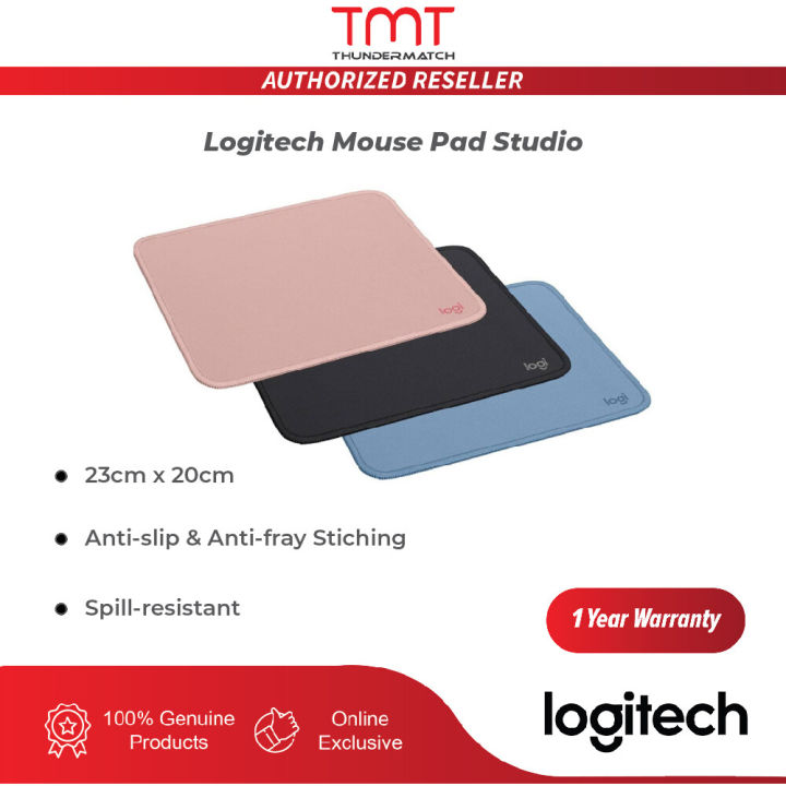 Logitech Anti-slip Mouse Pad Studio | 23cm x 20cm | Spill-Resistant ...