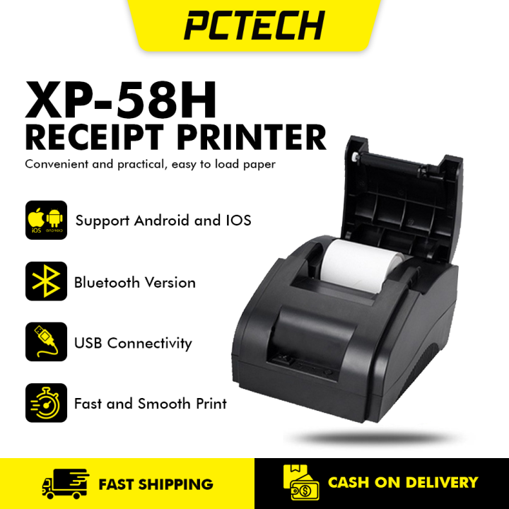 Popcorn Receipt Printer Bluetooth USB Portable Thermal Receipt Paper ...