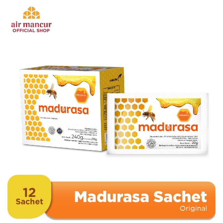 Madurasa Original 1 Box 12 Sachet 20 gr Madu Kemasan Sachet Siap Minum | Lazada Indonesia