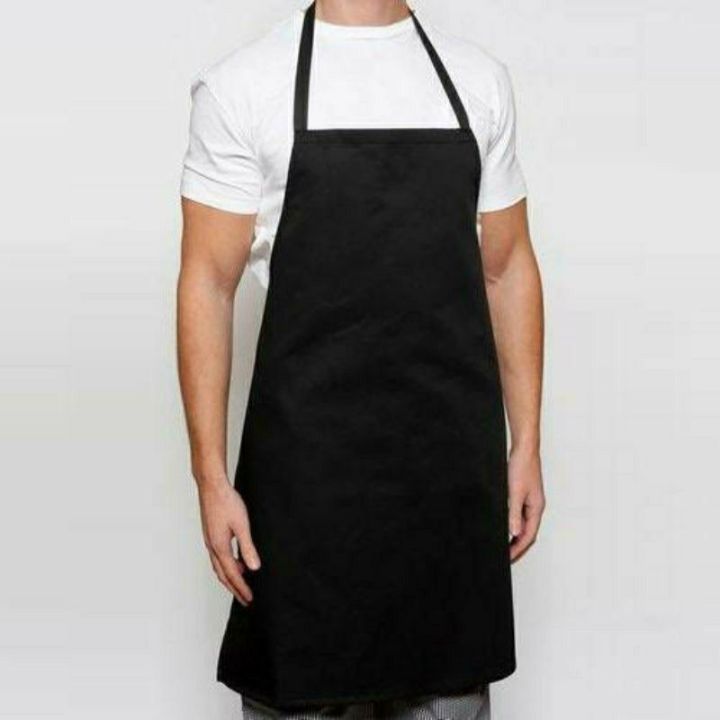Black Kitchen Apron Cooking Restaurant Baking for Women and Men | Lazada PH