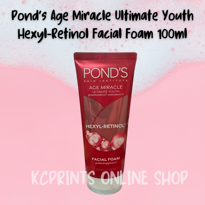 POND'S Age Miracle Youthful Glow Facial Cleanser 100ml | Hexyl-Retinol ...