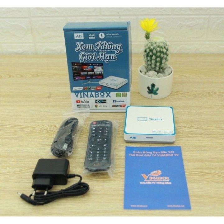 Android TV Box Vinabox A15, xem truyền hình bản quyền miễn phí, hệ điều ...
