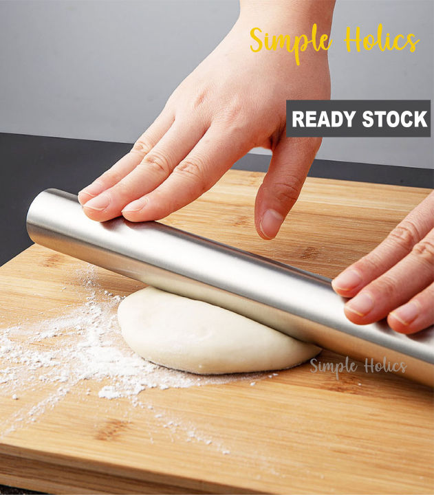 Rolling Pin Stainless Steel / Dough Roller / Metal Rolling Pin / Dough ...