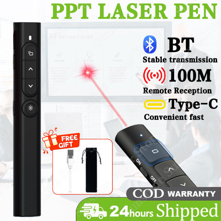 2.4GHz Wireless Presentation Clicker Powerpoint Pen USB for Office ...