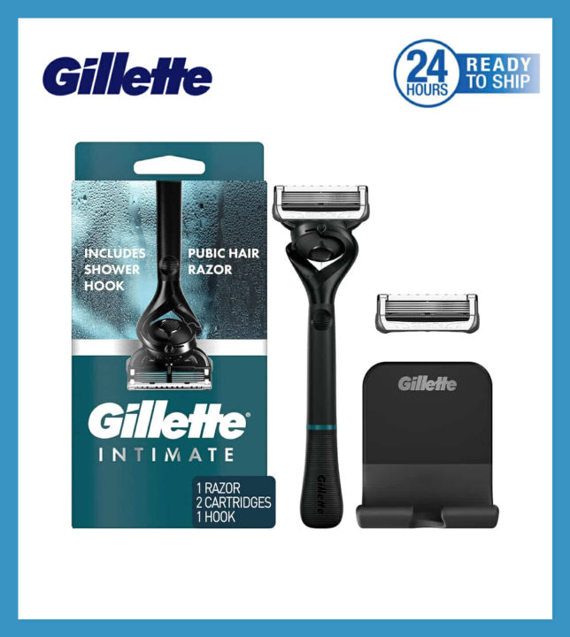 Gillette Intimate Pubic Hair Razor for Men, Pubic Razor for Manscaping ...