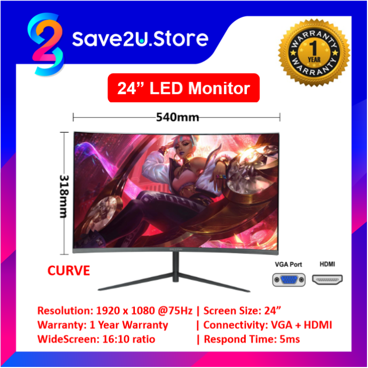 **NEW** FULL HD 19" 20" 24" LED WIDESCREEN MONITOR | Lazada