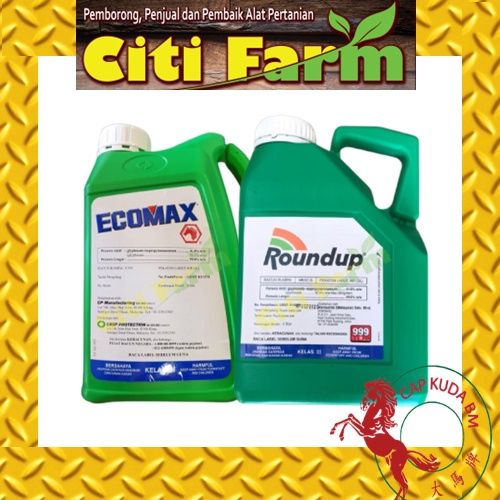 ROUND UP 4L Racun Rumput Rumpai Ladang kebun Roundup Citi Farm | Lazada