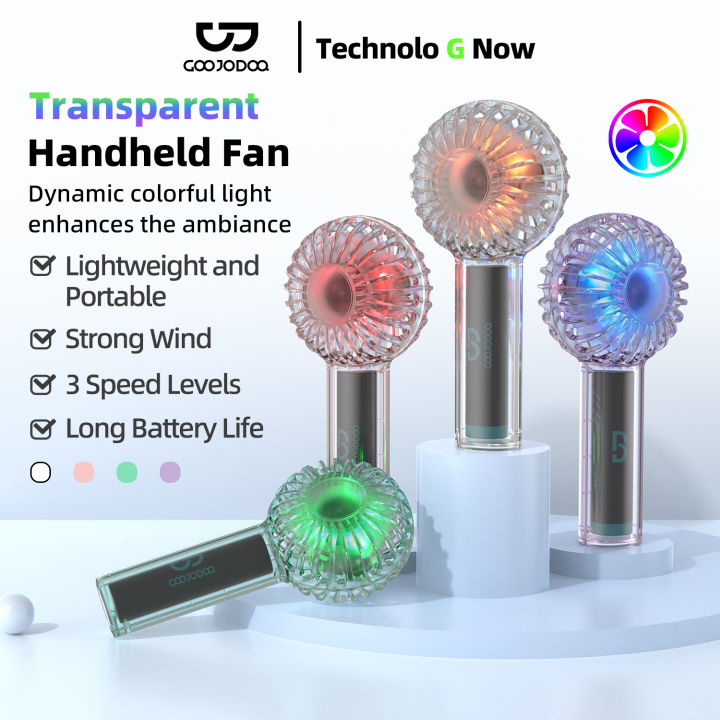GOOJODOQ 2026 New Pocket Fan Mini Fan Rechargeable Handheld Fan Cooling ...