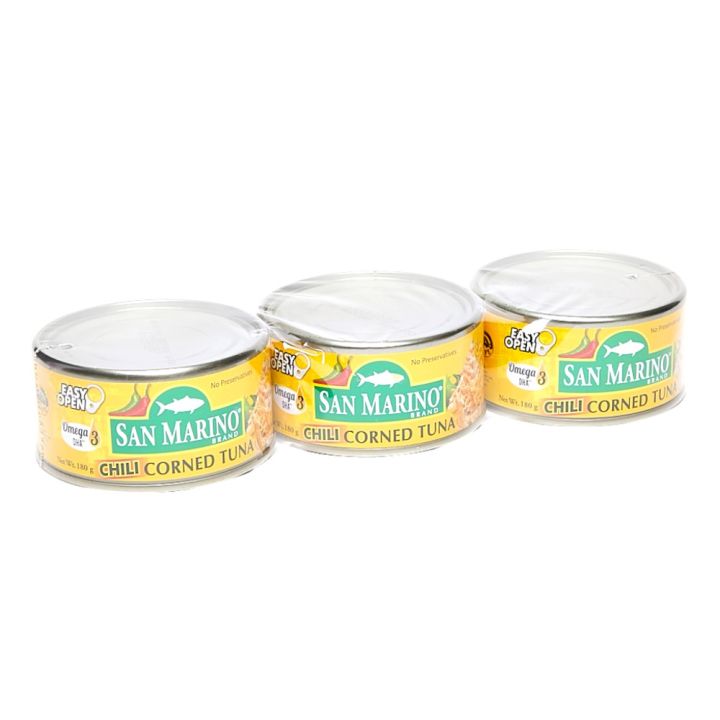 San Marino Chili Corned Tuna 3 x 180g | Lazada PH