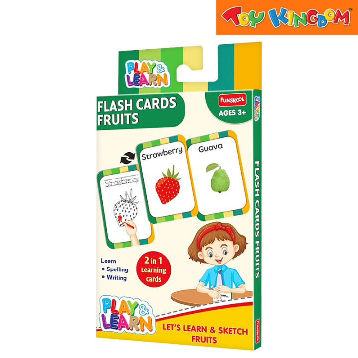 Funskool Play & Learn Flash Cards Fruits | Lazada PH