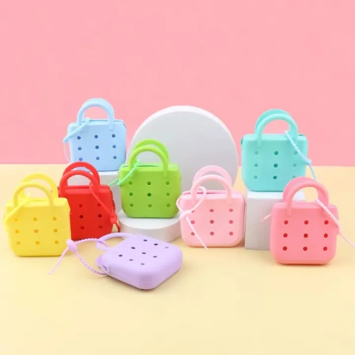 Mini Coin Purse Jibbitz Charm Cute Keychain Design Tote Bag Jelly ...