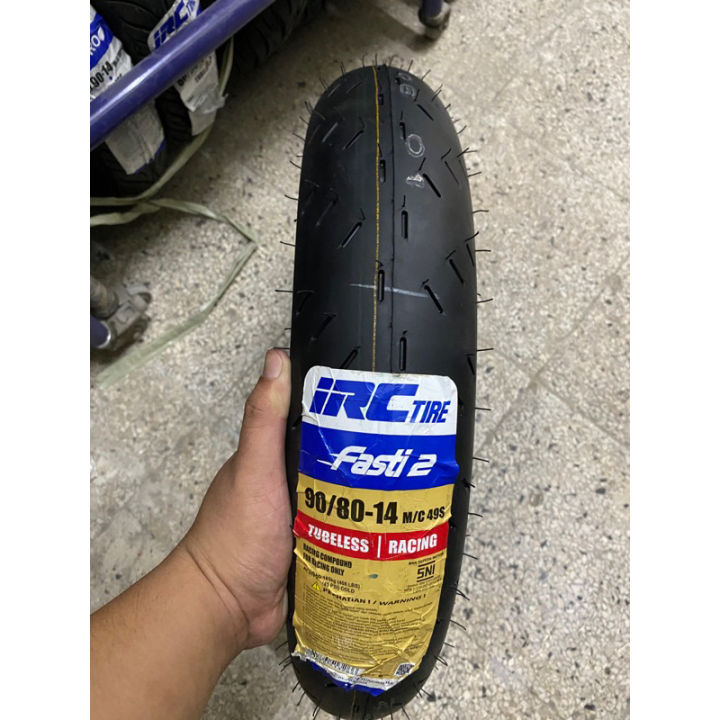 Ban Donat IRC FASTI 2 90/80-14 Soft Compound Tubeless Ban Matic Ring 14 ...