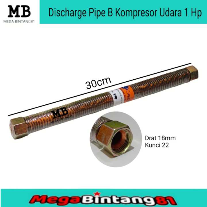 Pipa tembaga discharge pipe B kompresor angin 1hp pipa kompresor angin ...