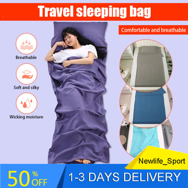 Travel Ultralight Sleeping Bag for Adult Large Cotton Portable Hotel ...