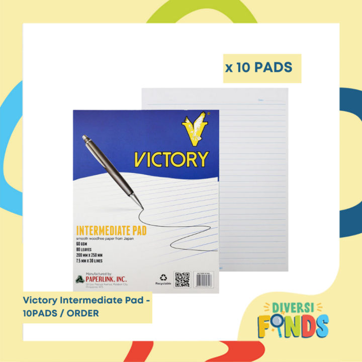 10 PADS Victory or Mica Brand Intermediate Pads - 80 Lvs | Lazada PH