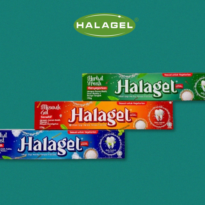 Halagel Non Fluoride Herbal Fresh Freshening Toothpaste with Rock Salt ...