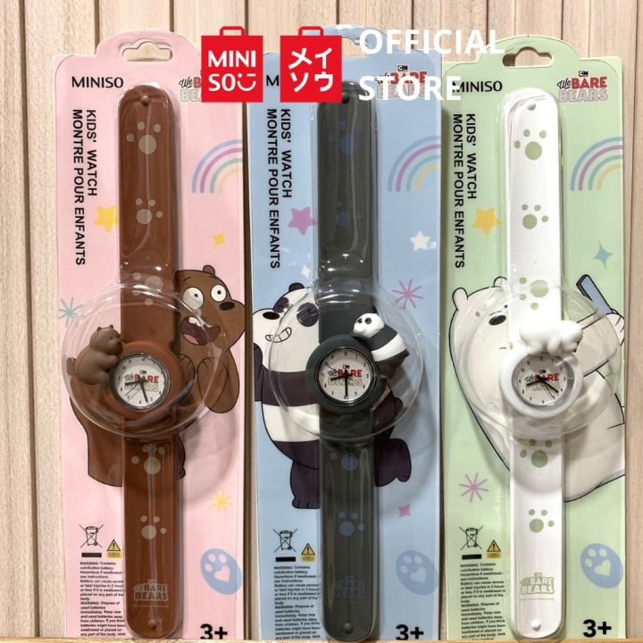 MINISO KID'S WATCH JAM TANGAN ANAK WE BARE BEARS COLLECTION | Lazada ...