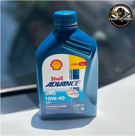 Fully Advance Based Motorcycle oil Shell 10W-40 AX7 4t | Lazada PH