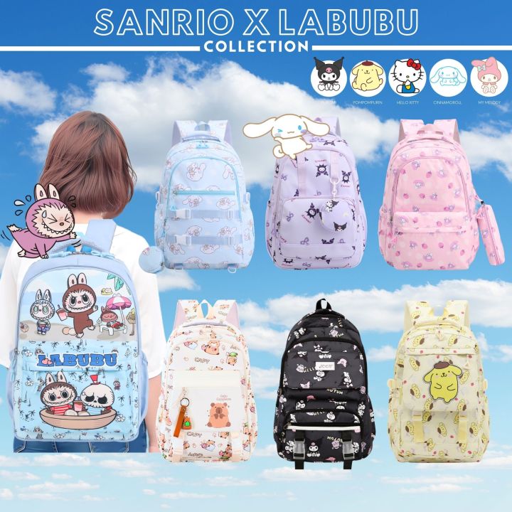 PG2 SANRIO LABUBU DESIGN BAG COLLECTION Korean Backpack Labubu Capybara ...