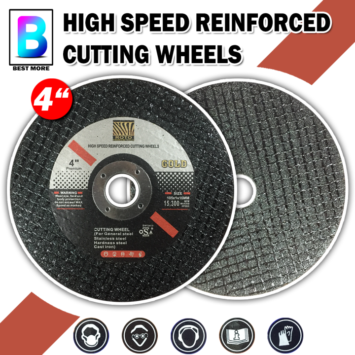 X Power High Speed Reinforced Cutting Wheels 4" (GOLD) | Lazada