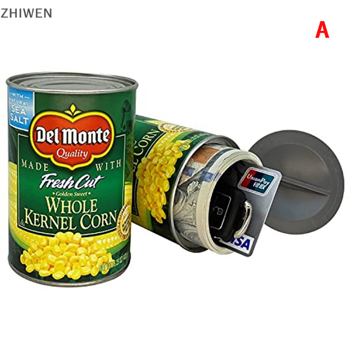 ZHIWEN Hidden Safe Compartment Diversion Safe Food Cans Secret Stash ...