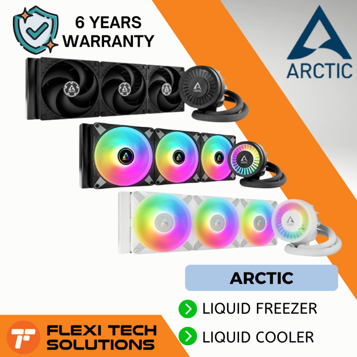 Flexi Tech Arctic Liquid Freezer III 420 (AIO/ ARGB AIO) - Black / White | Lazada