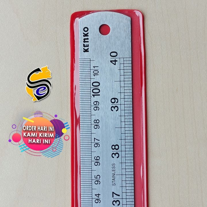 Penggaris Besi Kenko 100 cm original murah sampai dengan panjang 1 ...
