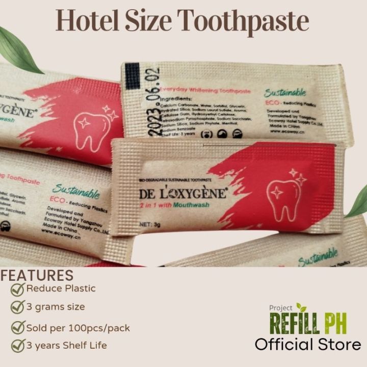 Hotel Size Toothpaste (100pcs per Pack) | Lazada PH