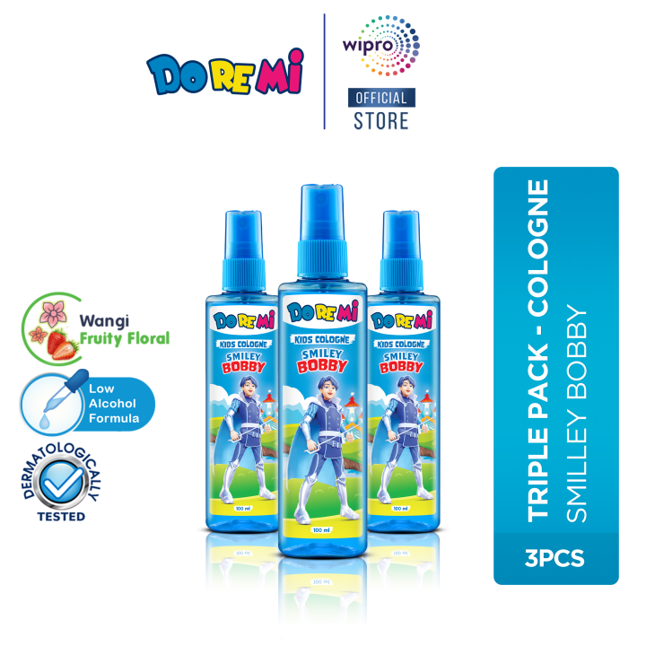 [Paket isi 3] DoReMi Kids Cologne Prince Hero Smilley Bobby Parfum Anak ...