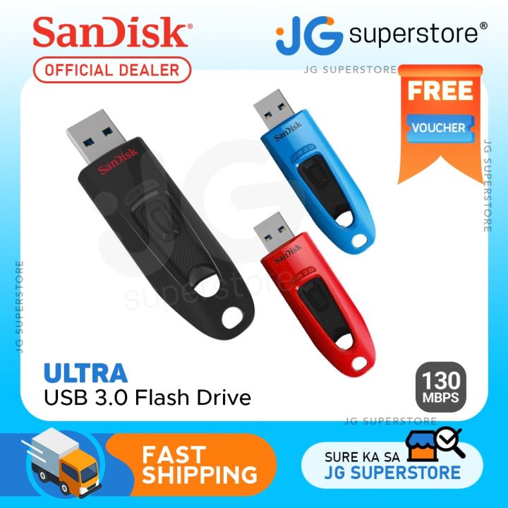 SanDisk Ultra Multi Region USB 3.0 Flash Drive with 130mb/s Speed (16GB ...